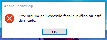 P: This Face Expression File is bad or corrupted - Adobe Product ...