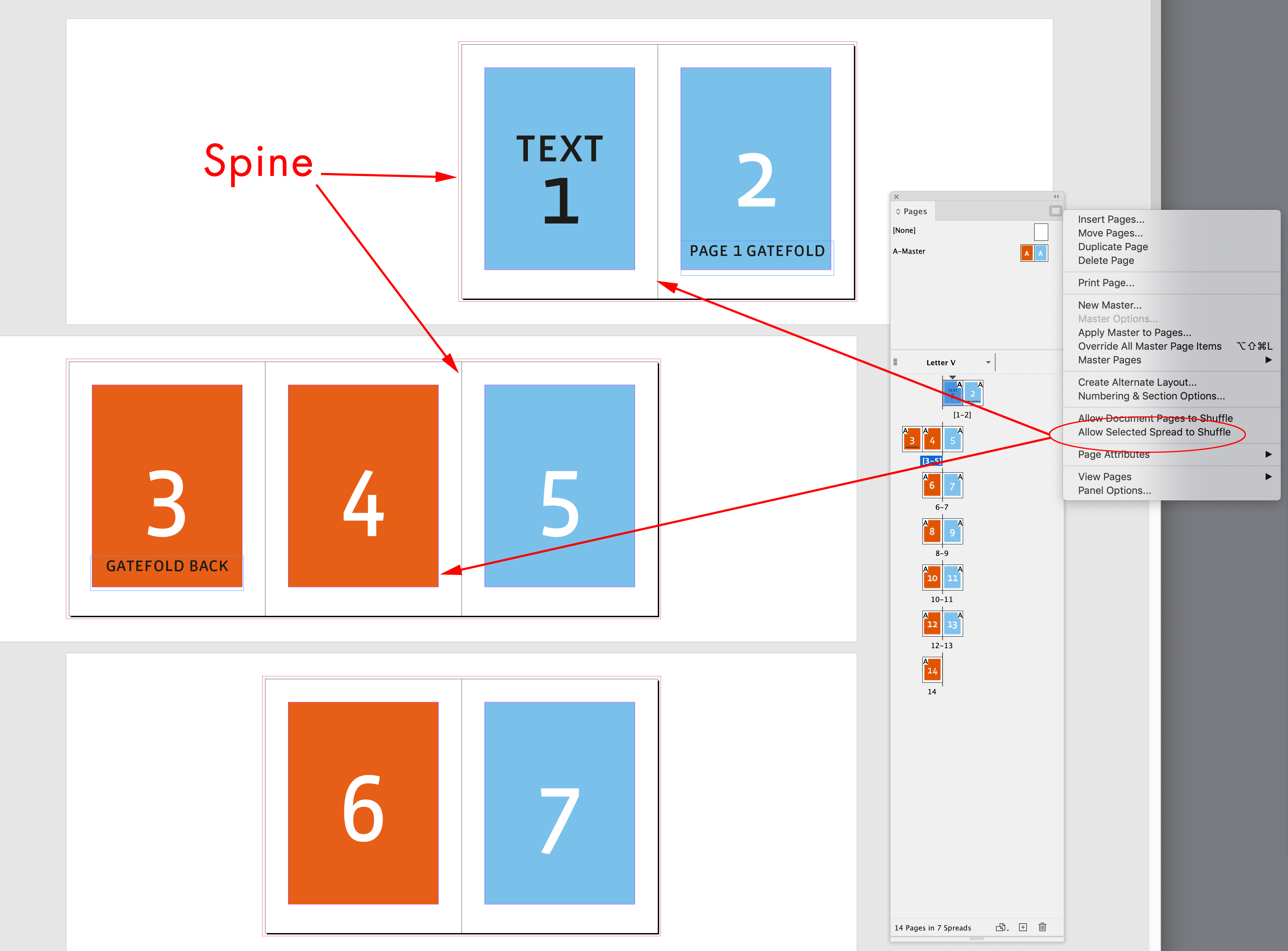 Booklet layout with a gate fold. - Adobe Product Community - 14132579