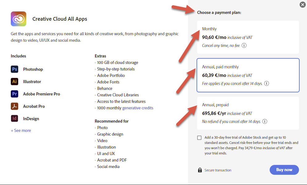 Adobe SCAM 1 year subscription payment - Adobe Community - 14133040