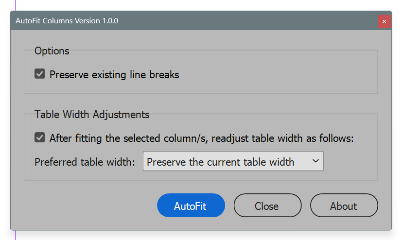 Adjust table column width without changing the ove... - Adobe Product Community - 14136069