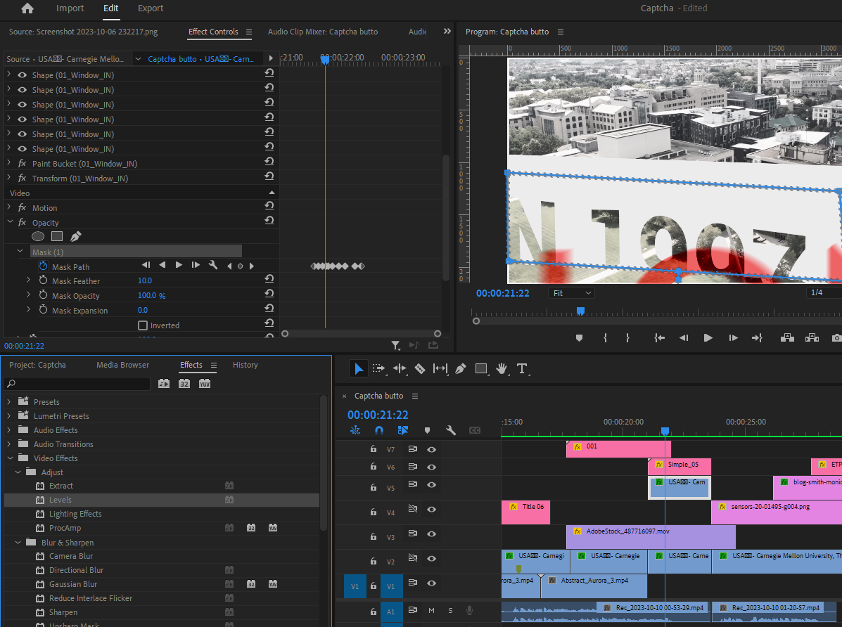 Opacity Masking not working - Adobe Community - 14145418