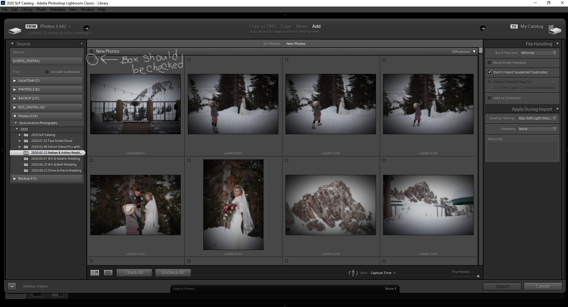 Solved: Include in import box not checked when I drag and ... - Adobe ...