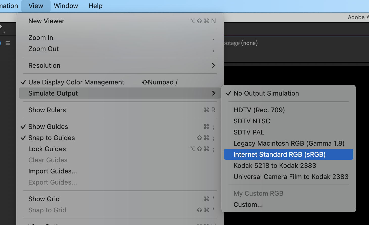 Adding a Rec 709-A Setting to After Effects - Adobe Product Community ...