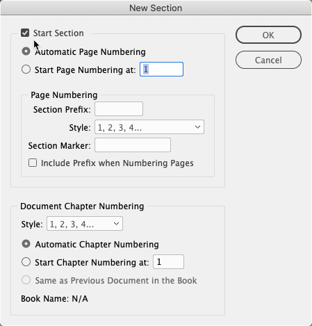 Page numbering is not correct for a book - Adobe Community - 14149363