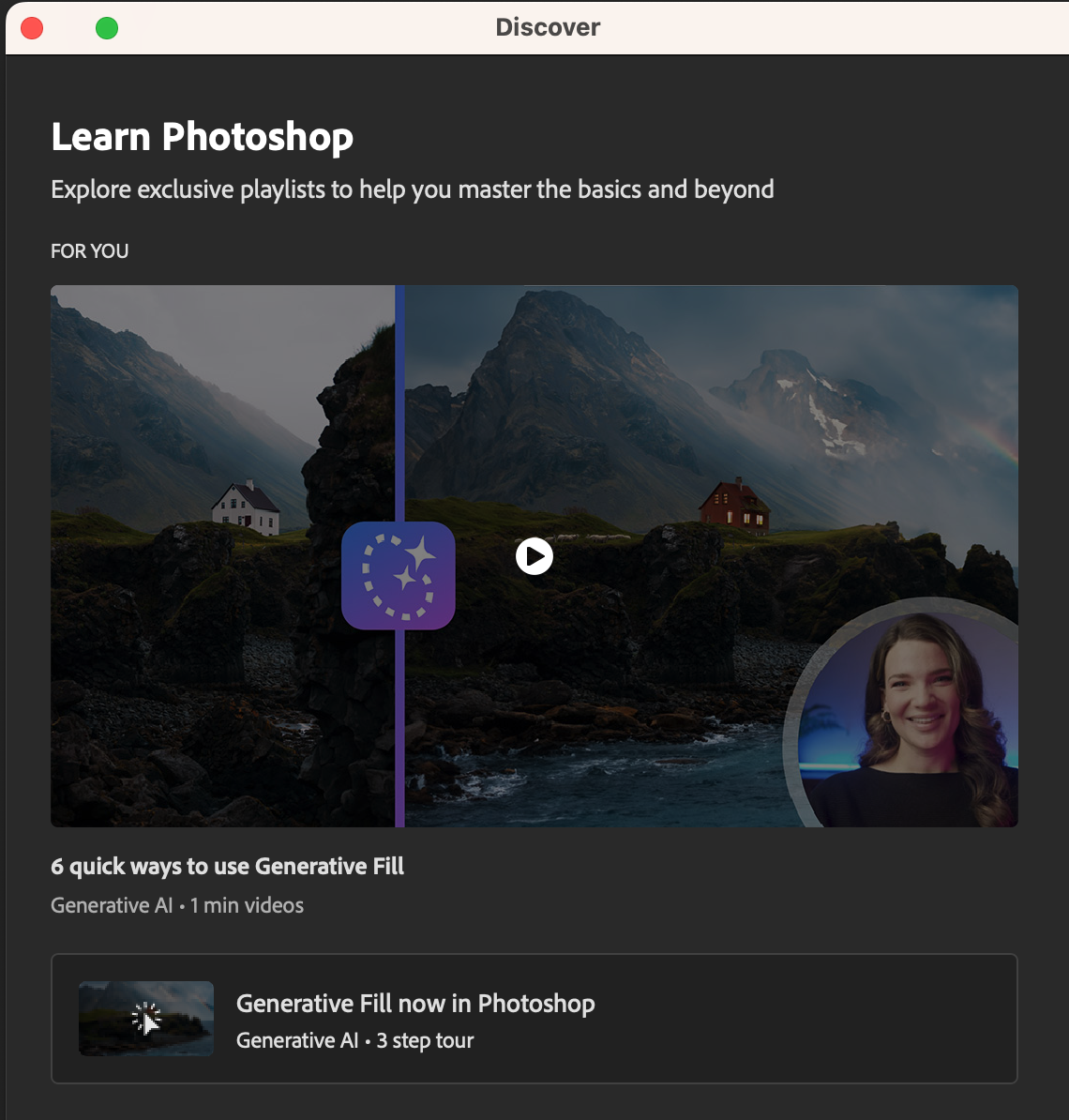 Solved: How to replay the intro/tutorial videos on Generat... - Adobe ...