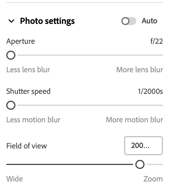 Solved: Remove "Depth of Field“? - Adobe Community - 14151558