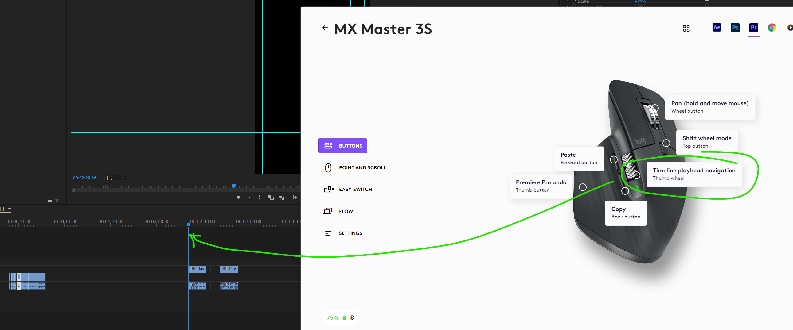 Logitech MX3 Horizontal Scroll Wheel 2024 Premiere... - Adobe Product ...