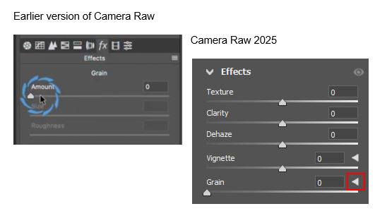 Solved: What happened to "grain" options in Camera Raw? - Adobe Product ...