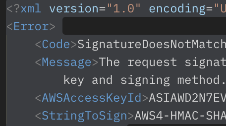 SignatureDoesNotMatch when Uploading an asset - Adobe Product Community ...
