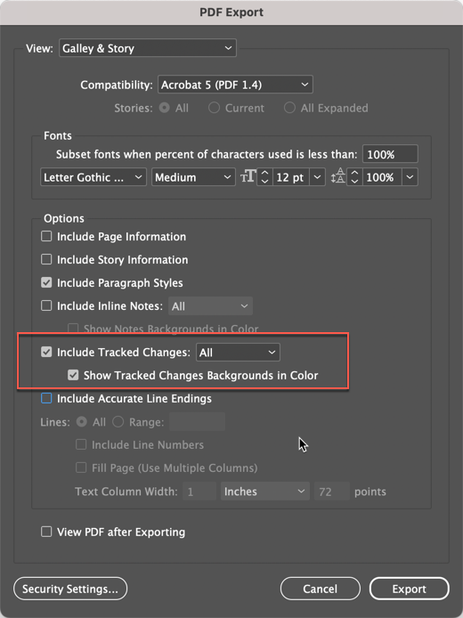 Solved: Can InDesign output a PDF that shows tracked chang... - Adobe ...