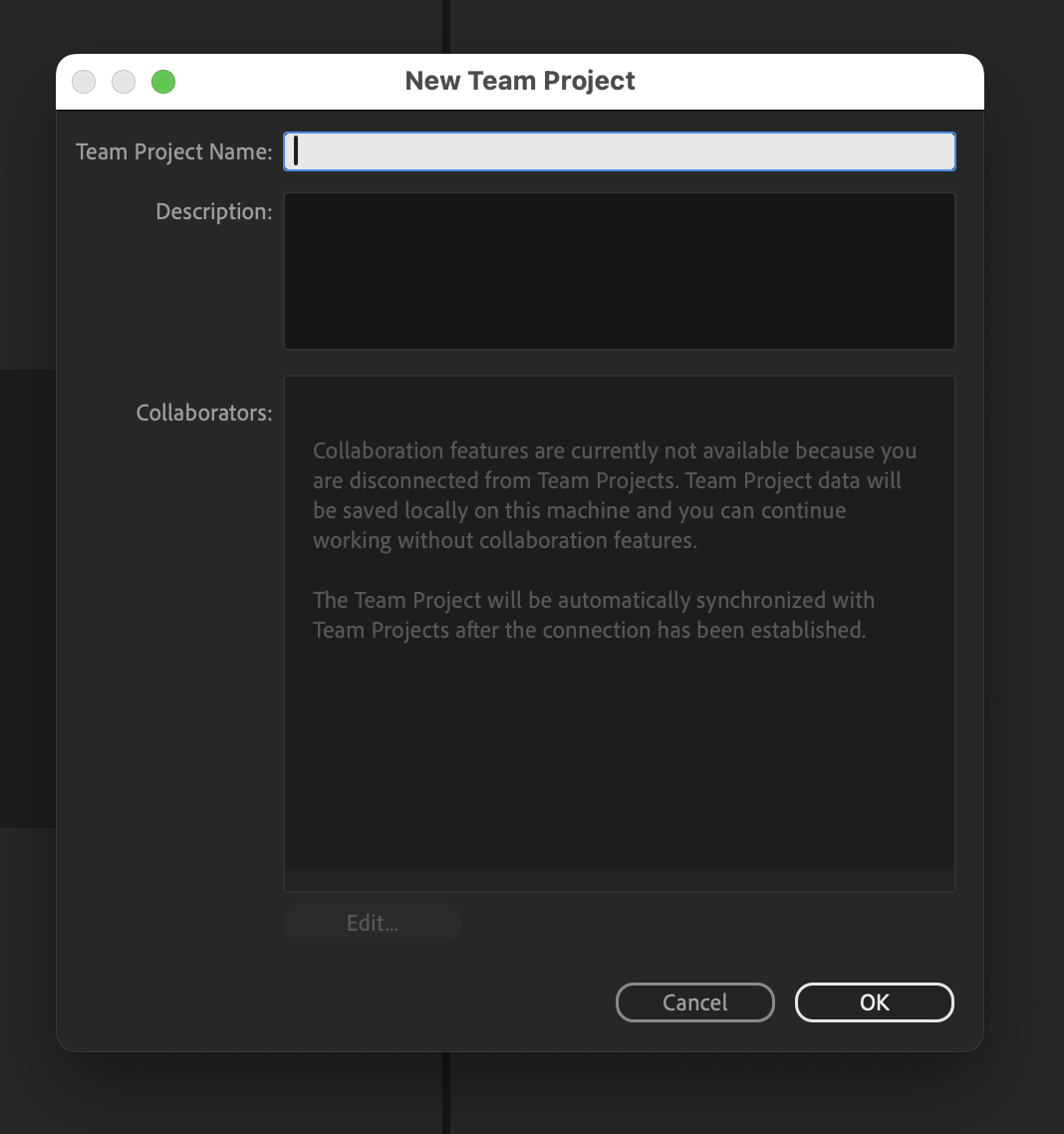 Solved: Disconnected from Team Projects on both PC and MAC - Adobe ...