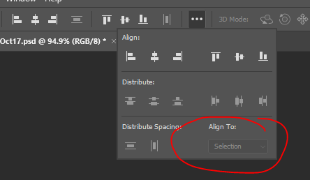 Align selected layers to canvas greyed out.... - Adobe Community - 14167322