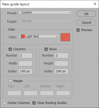 Solved: How do you create a guide layout with set inner di... - Adobe ...
