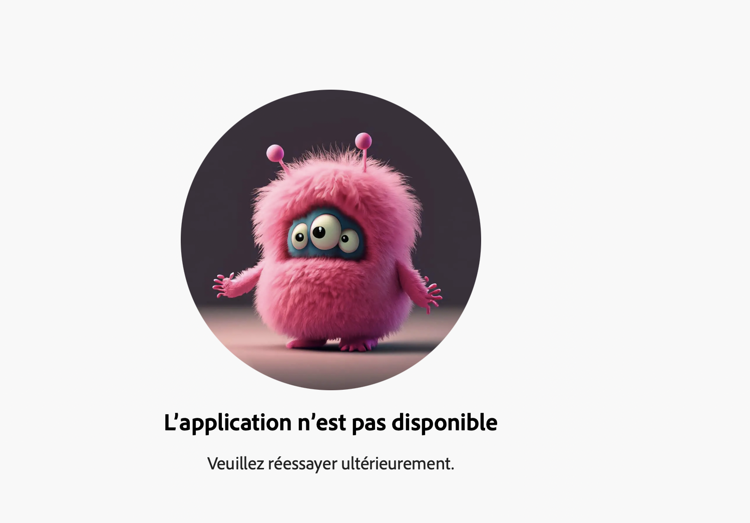 Application n'est pas disponible - Adobe Community - 14173991