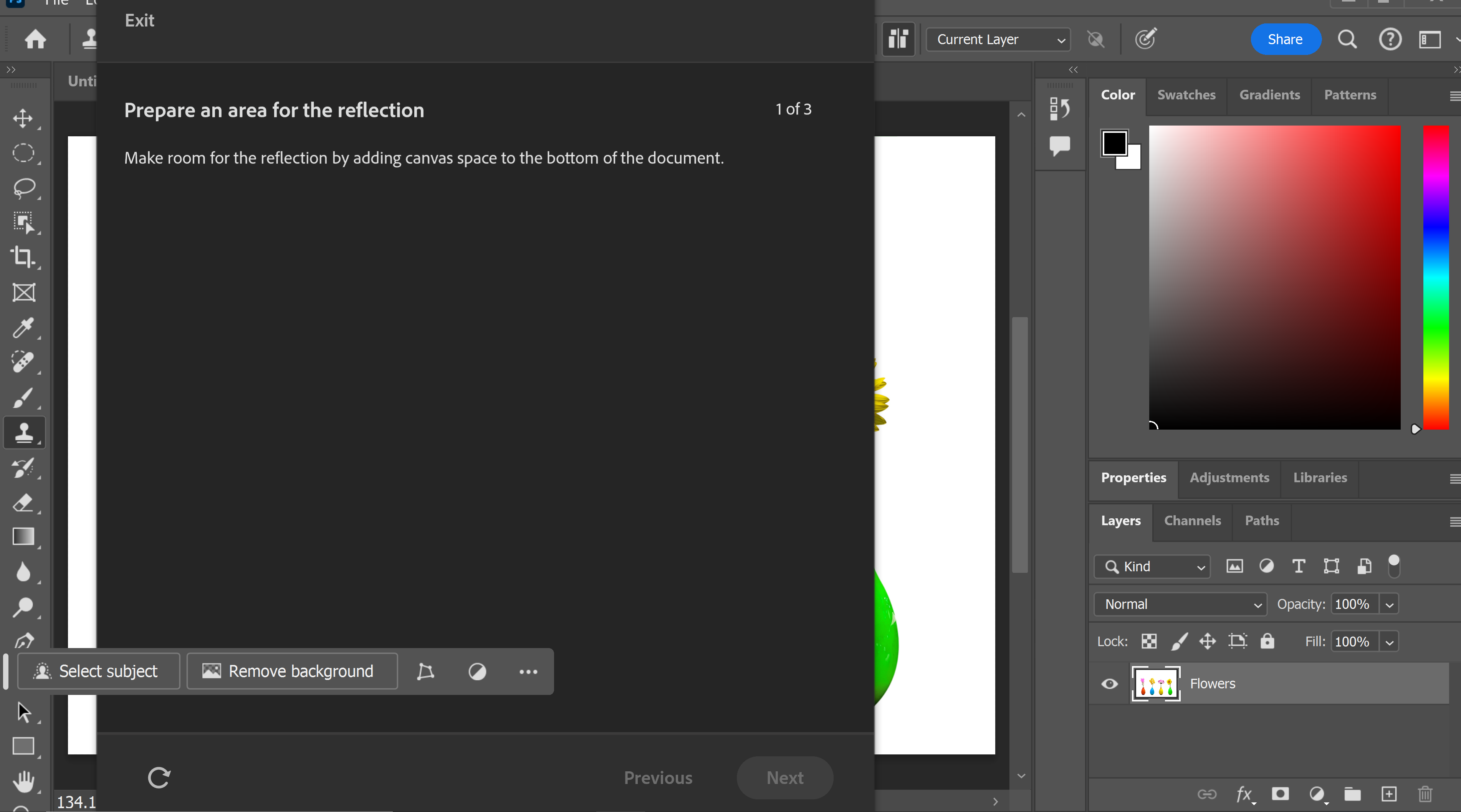 Hands-on tutorials instructions are blocking the s... - Adobe Product Community - 14174123