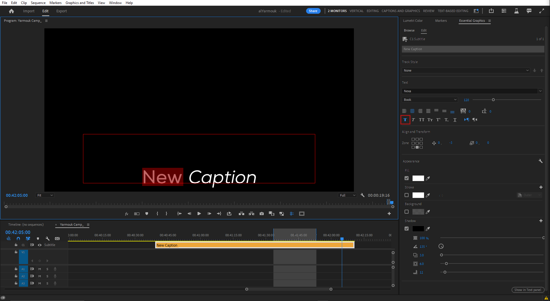 Solved: Captions. How to make one word bold? - Adobe Community - 14195139