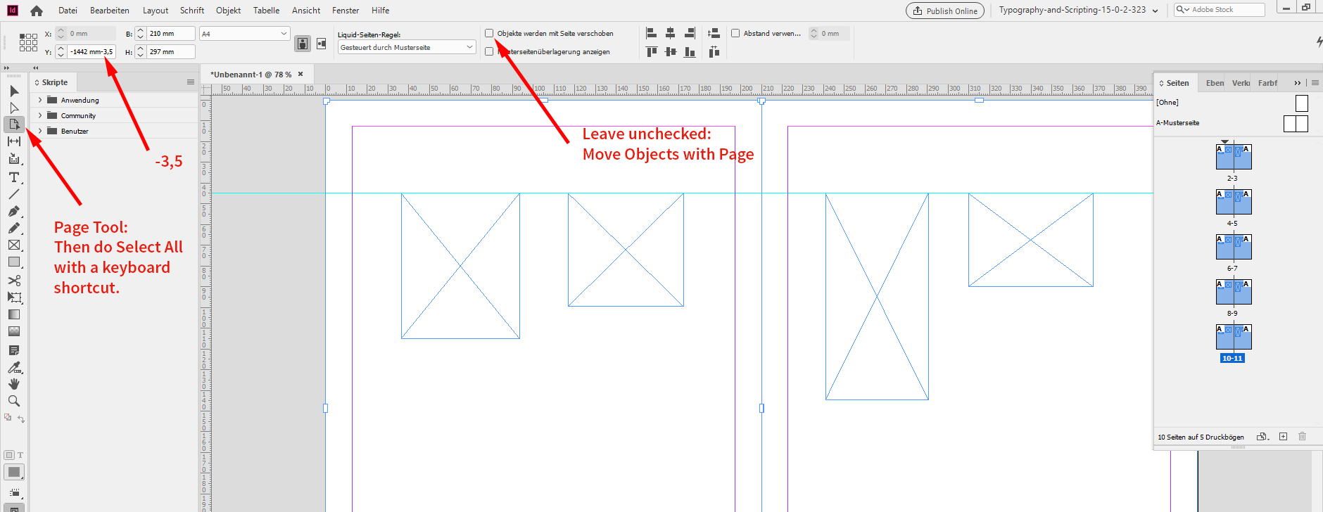 Solved: Hi, the fastest way to move everything on document... - Adobe ...
