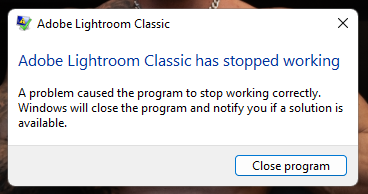 P: (Windows) Crash ( 8880582 ) - Adobe Community - 14158299