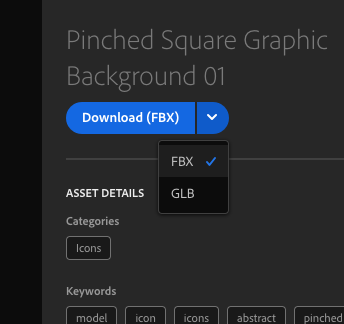can't get the GLB file. - Adobe Community - 14208846