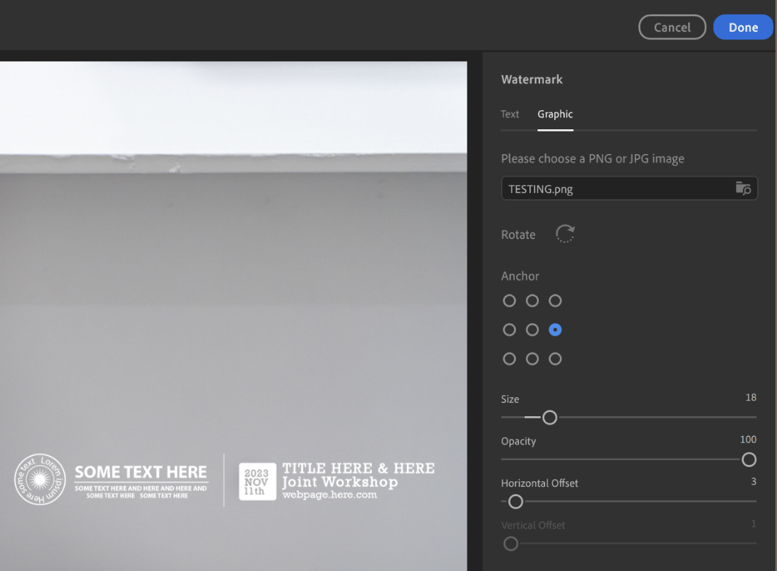 My transparent-background white .png watermark has... - Adobe Community ...