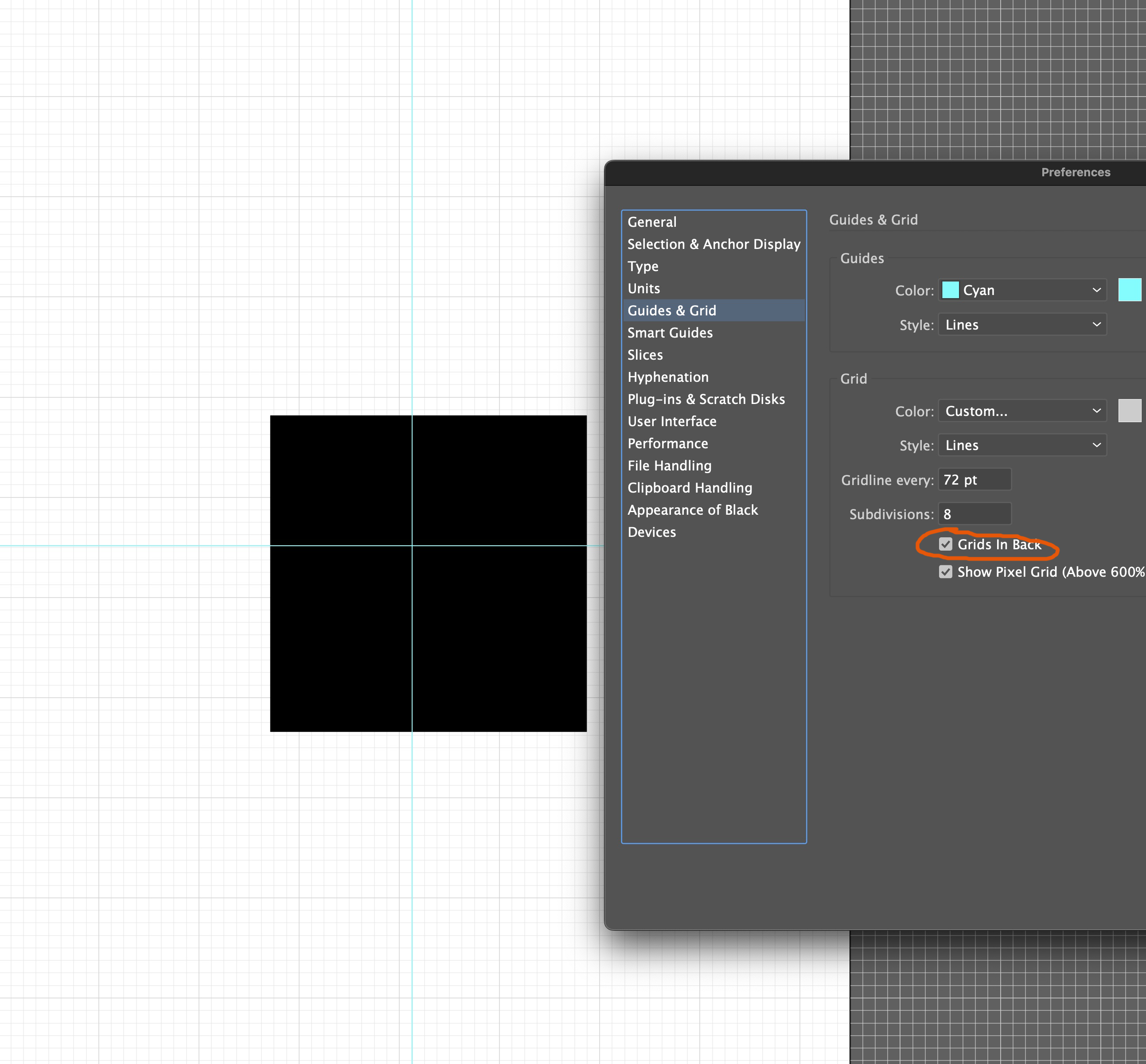Solved: Guides in FRONT of artwork? - Adobe Product Community - 14220633