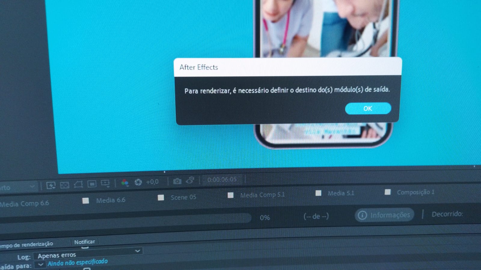 Estou tendo problema ao renderizar no after - Adobe Product Community ...