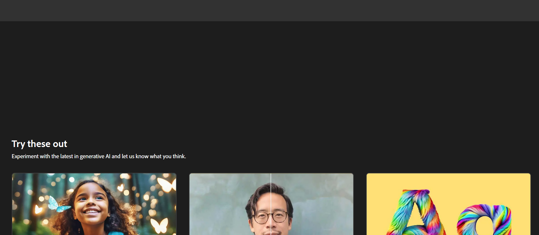 Adobe Firefly page doesn't show text prompt bar, a... - Adobe Community ...