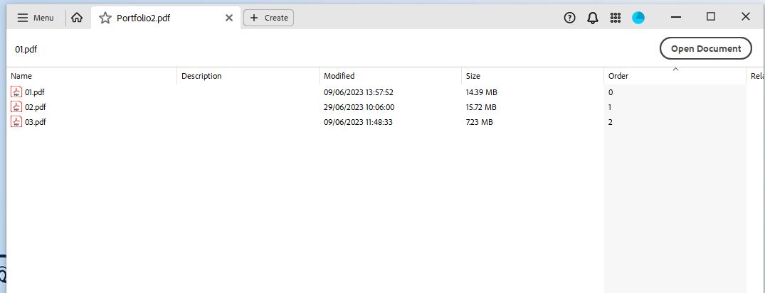 "new acrobat" portfolio issue - Adobe Community - 14230556
