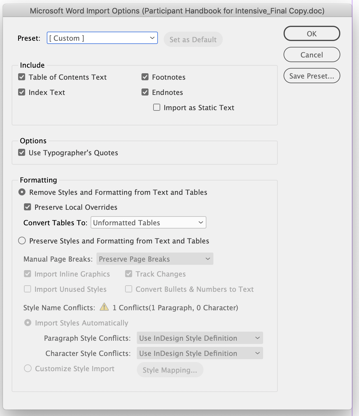 Solved: Indesign uses Typographers Quote when Placing text - Adobe ...