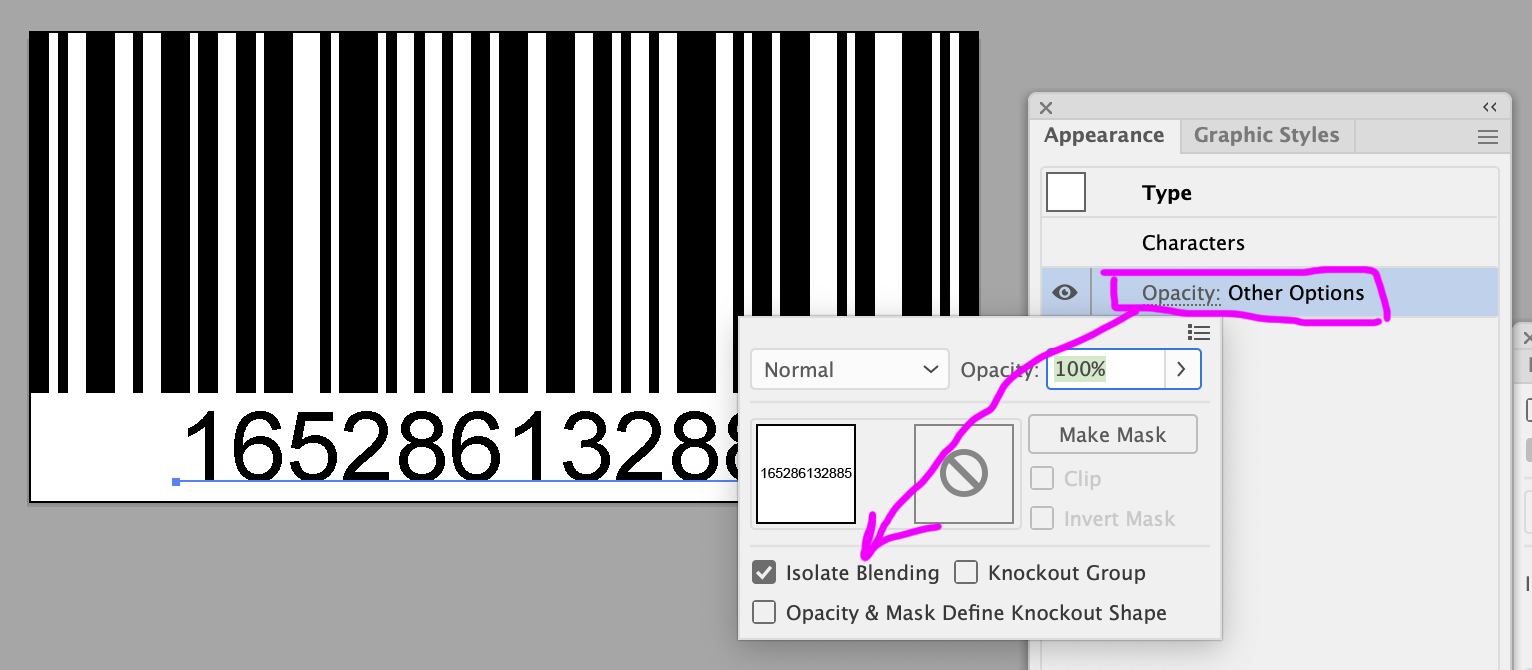 Illustrator/Indesign Overprint for generated EAN b... - Adobe Product ...