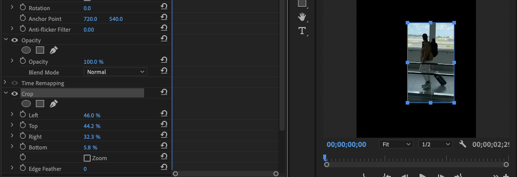 Solved: Clip resolution stays the same after using the "Cr... - Adobe ...