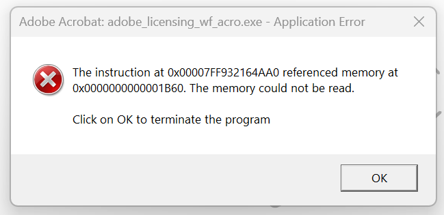 Acrobat Pro Crashing After Launch - Adobe Community - 14243726