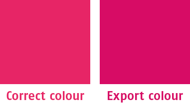 Distorted colours after export - Adobe Community - 14245931