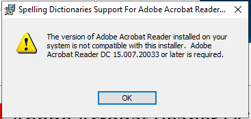 Acrobat Reader DC Spell Checker Dictionary - Adobe Community - 10952379
