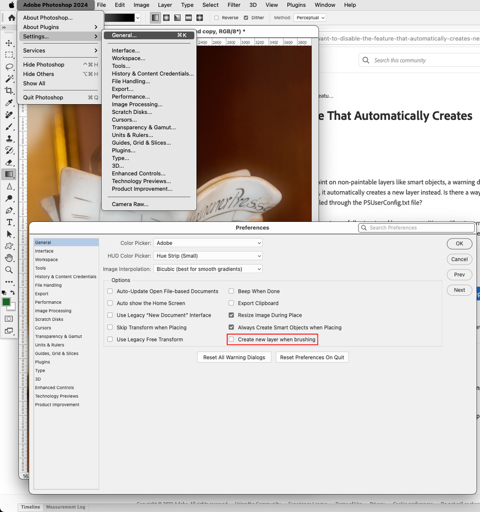 Solved: Re: Want to Disable the Feature That Automatically... - Adobe Community - 14250288