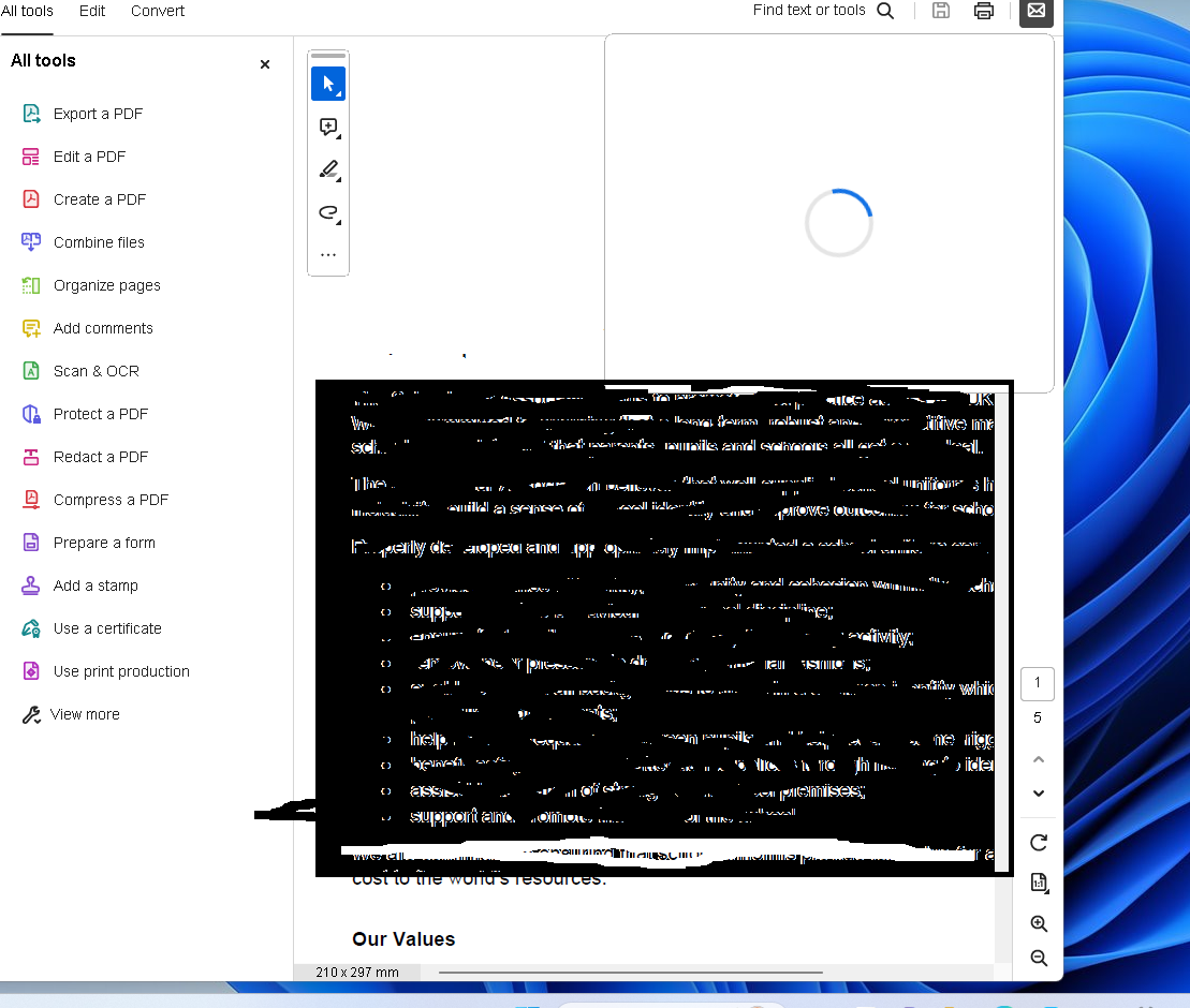 When trying to mail get the white box with blue ci... - Adobe Product ...