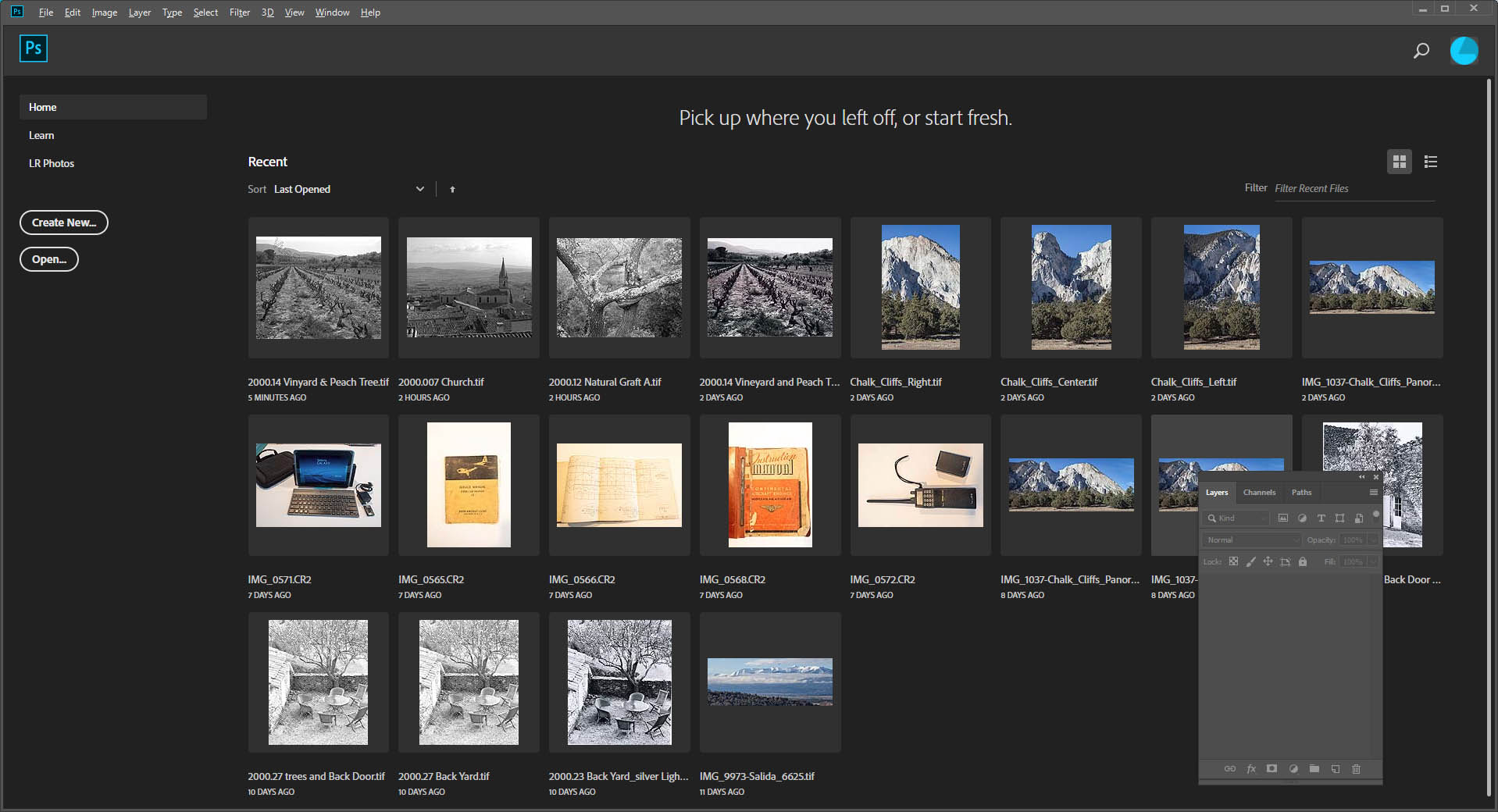 Workspace Panel Shows Through Opening Page - Photo... - Adobe Community ...