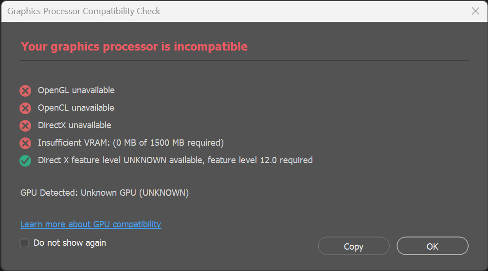 Photoshop not detecting GPU (RTX 4090) - Adobe Product Community - 14259395