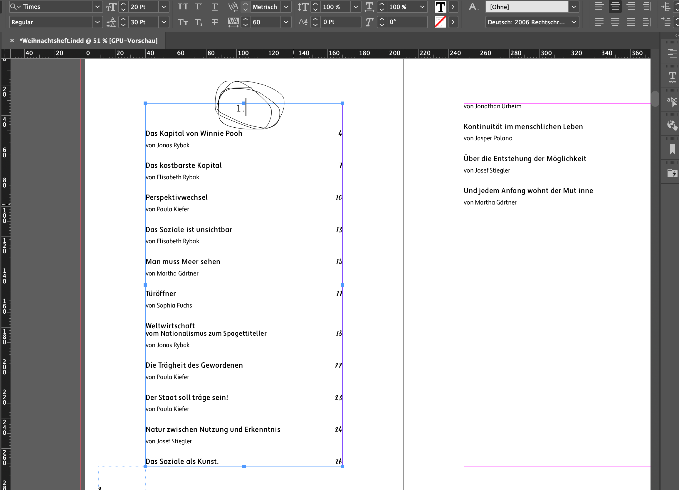 Solved: Indesign Table of contents adds a "1." in front of... - Adobe ...