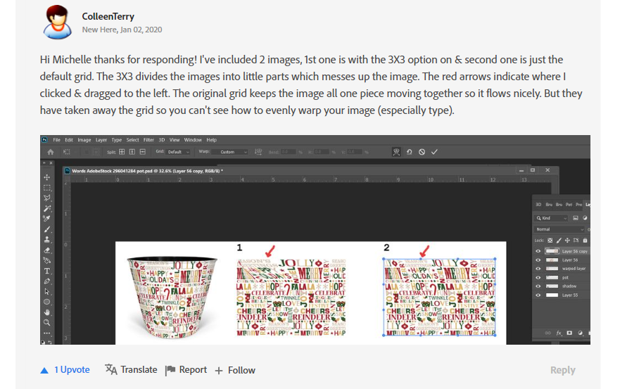 Solved: How to make grid visible when using warp transform - Adobe ...