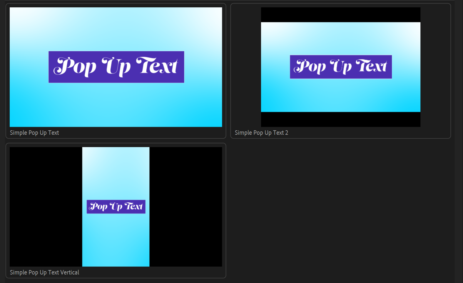 Video Previews for Motion Graphics Templates Thumb... - Adobe Community ...