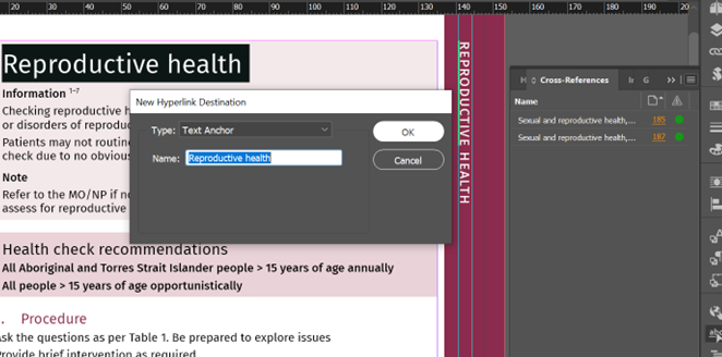 InDesign Cross-References do not update - Adobe Community - 14267438