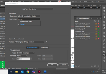 InDesign Cross-References do not update - Adobe Community - 14267438