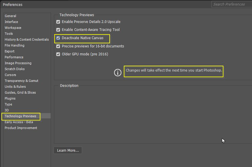 Colour stripe appears when saving photo in Photosh... - Adobe Community - 14267580