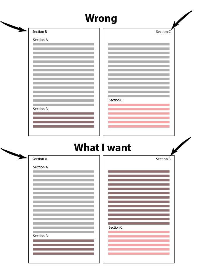 How do I make Running Headers pick up headline fro... - Adobe Product ...