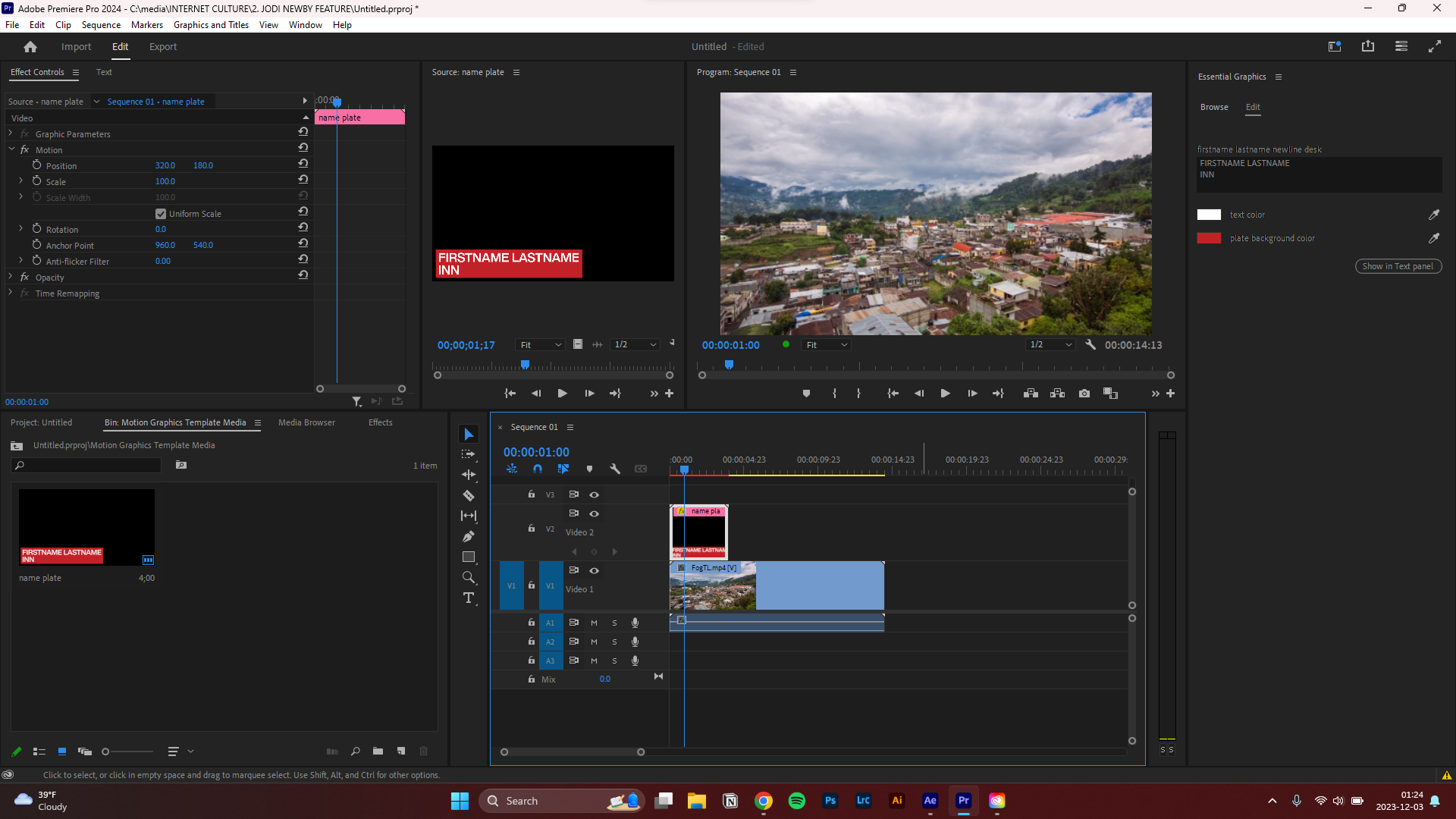 Mogrt on timeline doesn't appear on Program Monito... - Adobe Community - 14274042