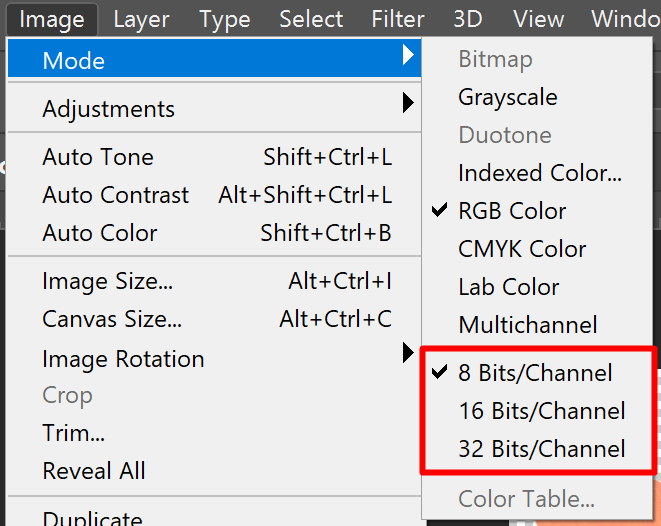 How do I know what bit size an image is and how do... - Adobe Product ...