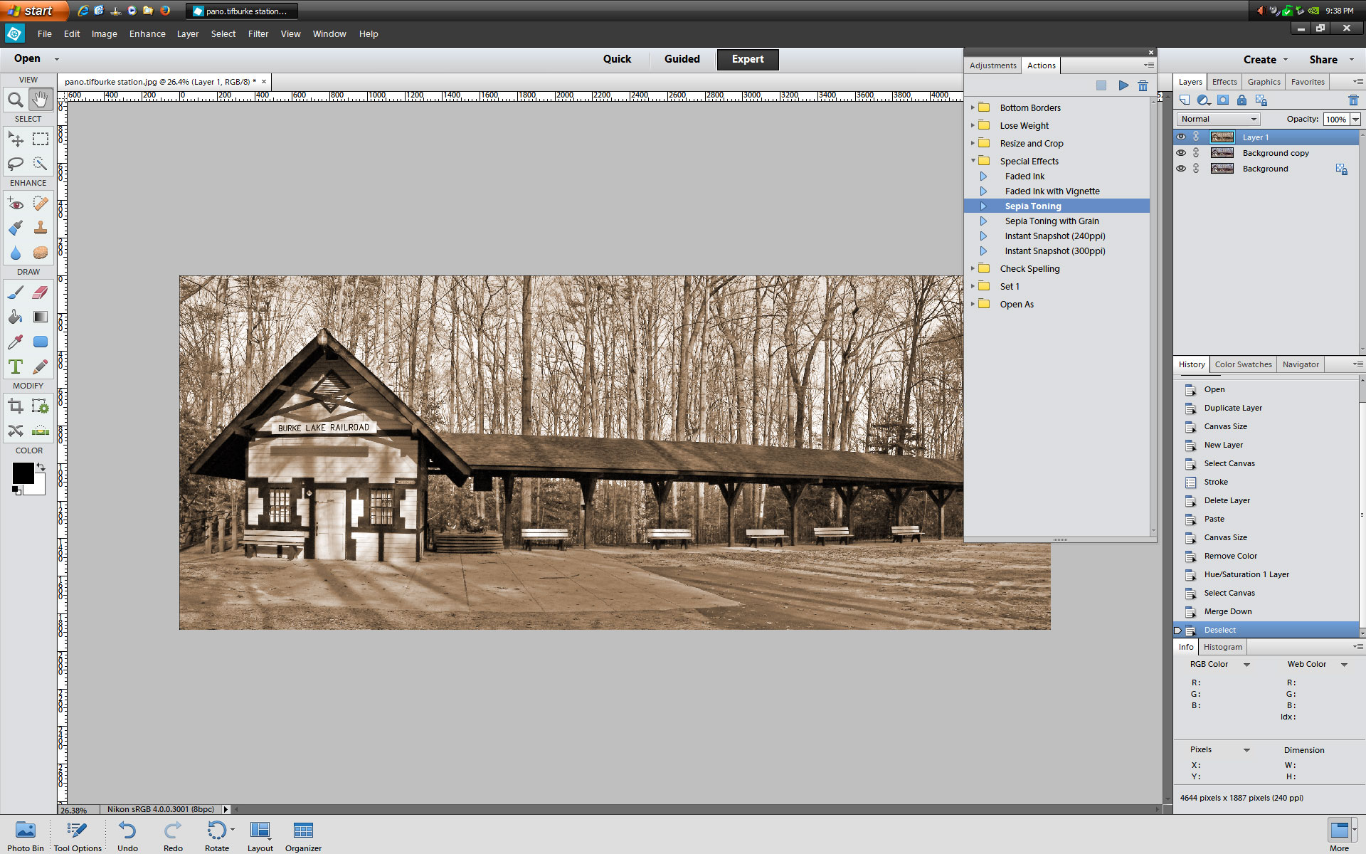 Solved: Converting an image to Sepia - Adobe Product Community - 14279315