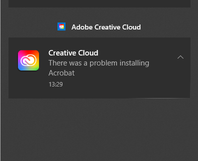 Acrobat installing problem - Adobe Community - 14283237