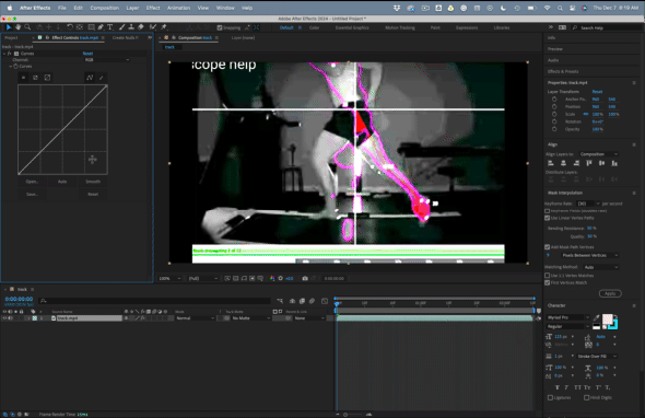 Re: Best rotoscoping settings for low res footage ... - Adobe Product ...